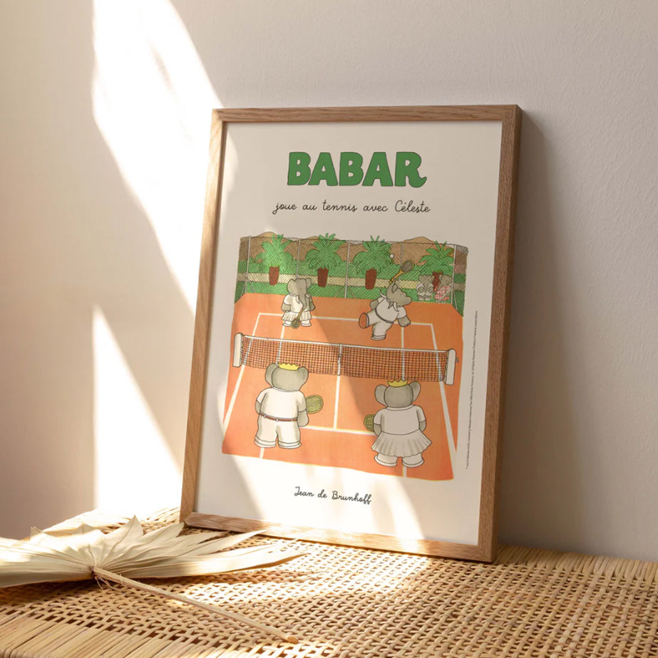 A3 Poster Babar Tennis – Playtelling
